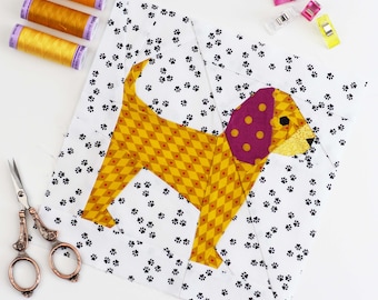 CAVALIER KING CHARLES Paper Pieced Block Pattern in Pdf, Instant ...