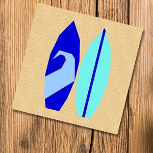 Surfboards Quilt Block Pattern: Beach Theme (PDF Pattern) - Etsy