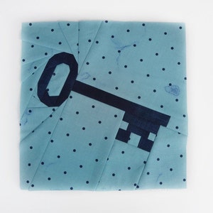 Lock and Key Sewing Pattern, Lock and Key Quilt Block Pattern PDF ...