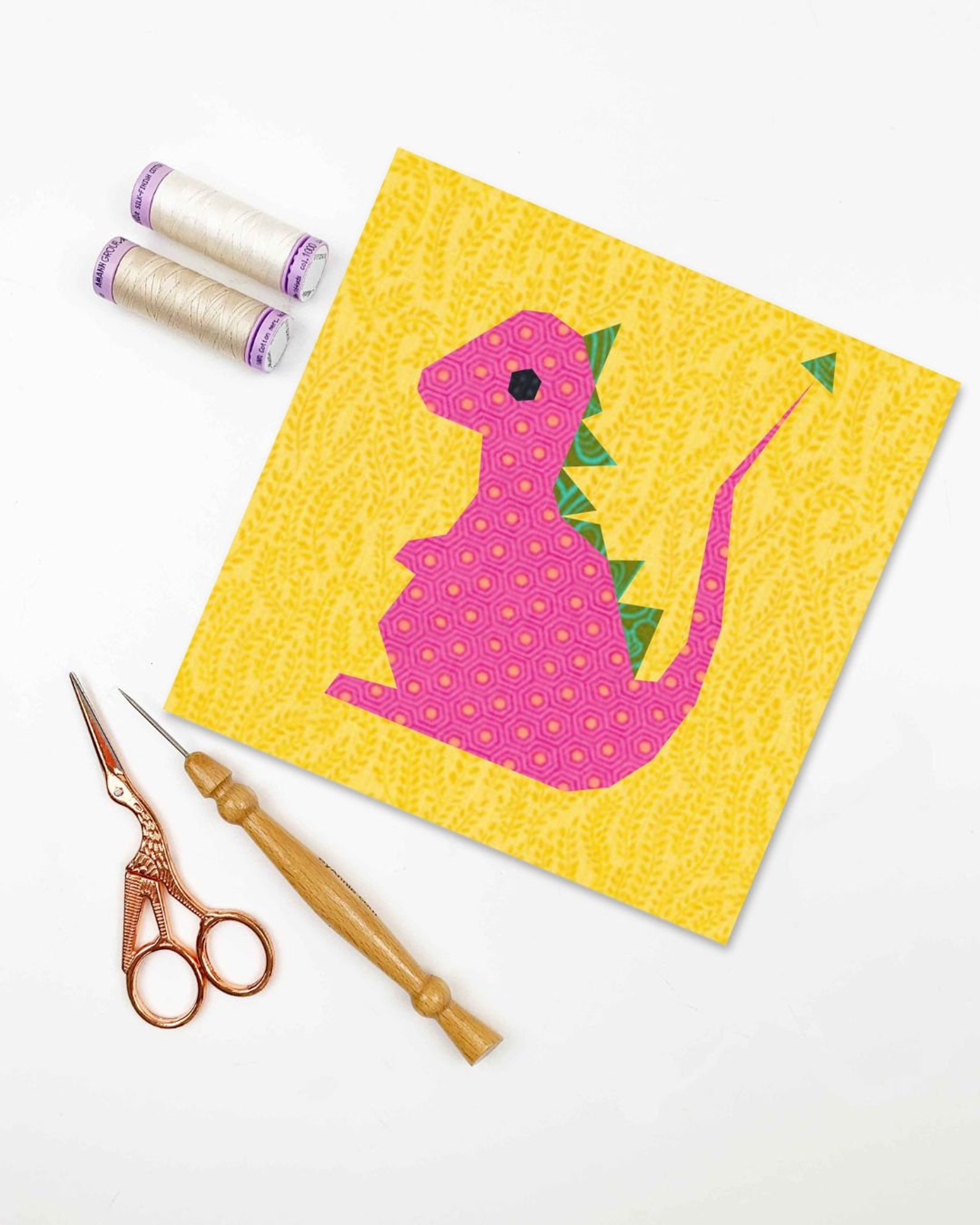 Dragon Quilt Block Pattern: Fairytale Nursery Decor (PDF Download) - Etsy
