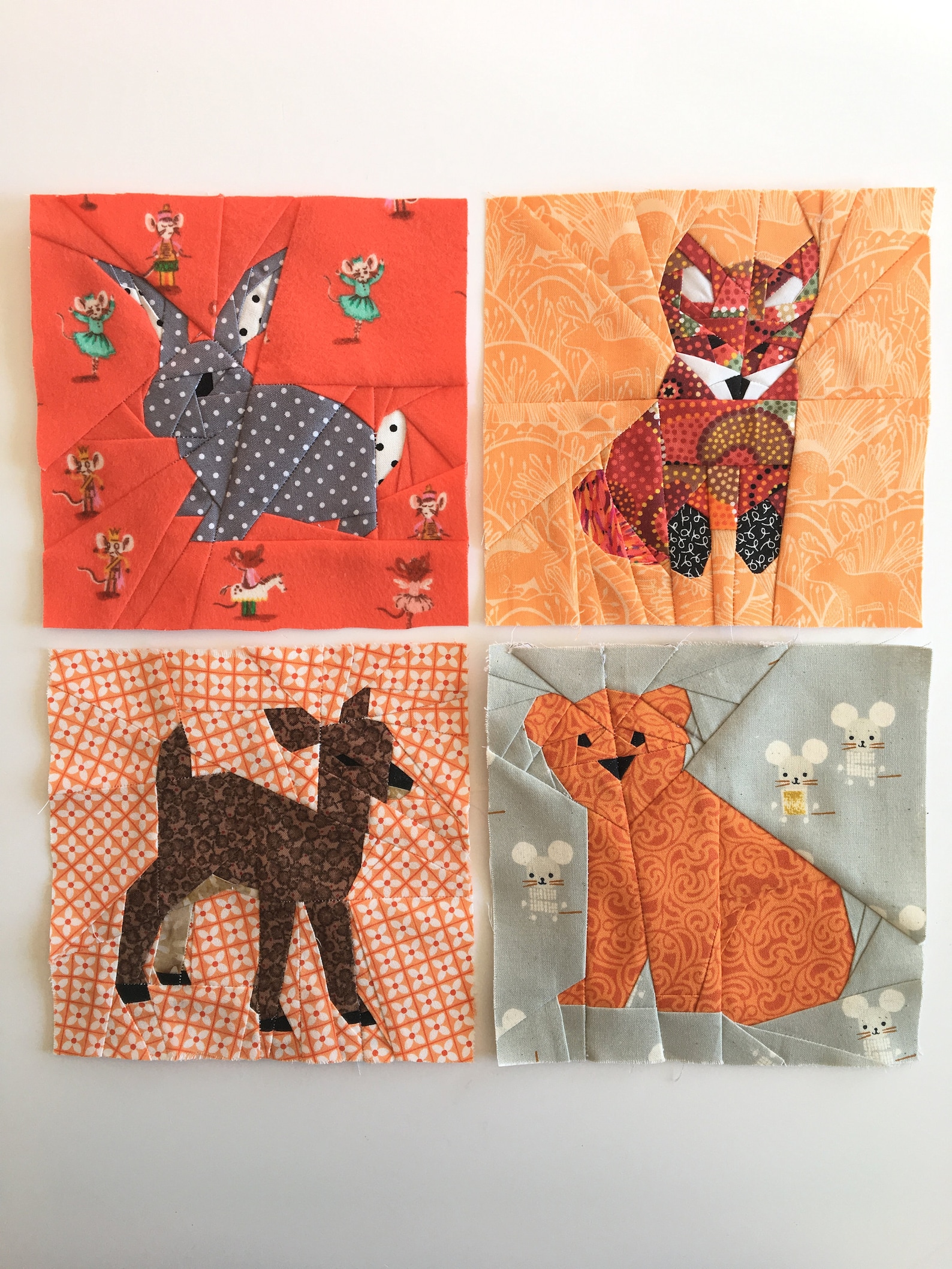 Fox Paper Piecing Pattern PDF Pattern Fow Quilt Pattern - Etsy UK