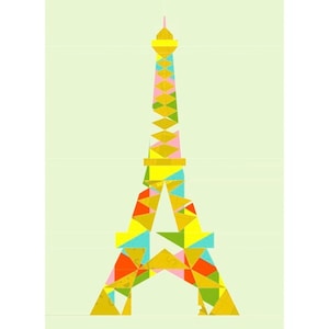 Eiffel Tower Quilt Block Pattern: Parisian Style FPP (PDF Download) - Etsy