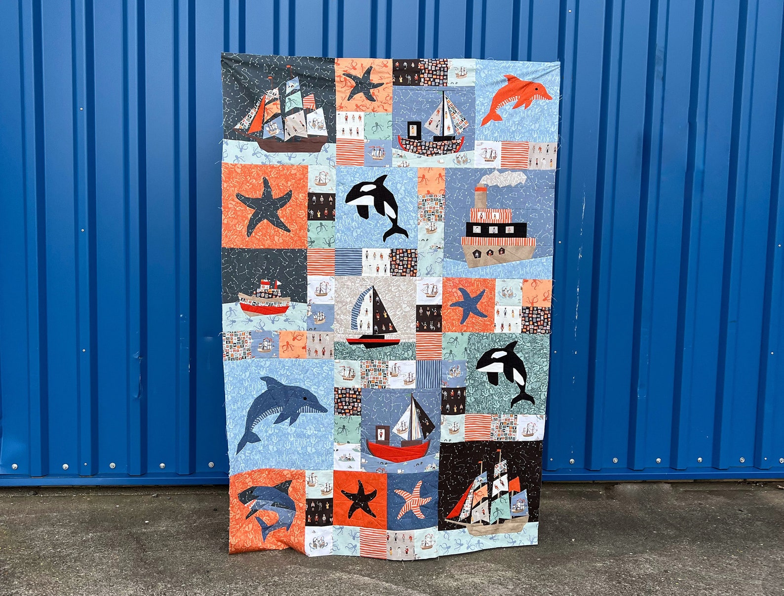Nautical Quilt Pattern: 9-block Foundation Paper Piecing (PDF Pattern ...