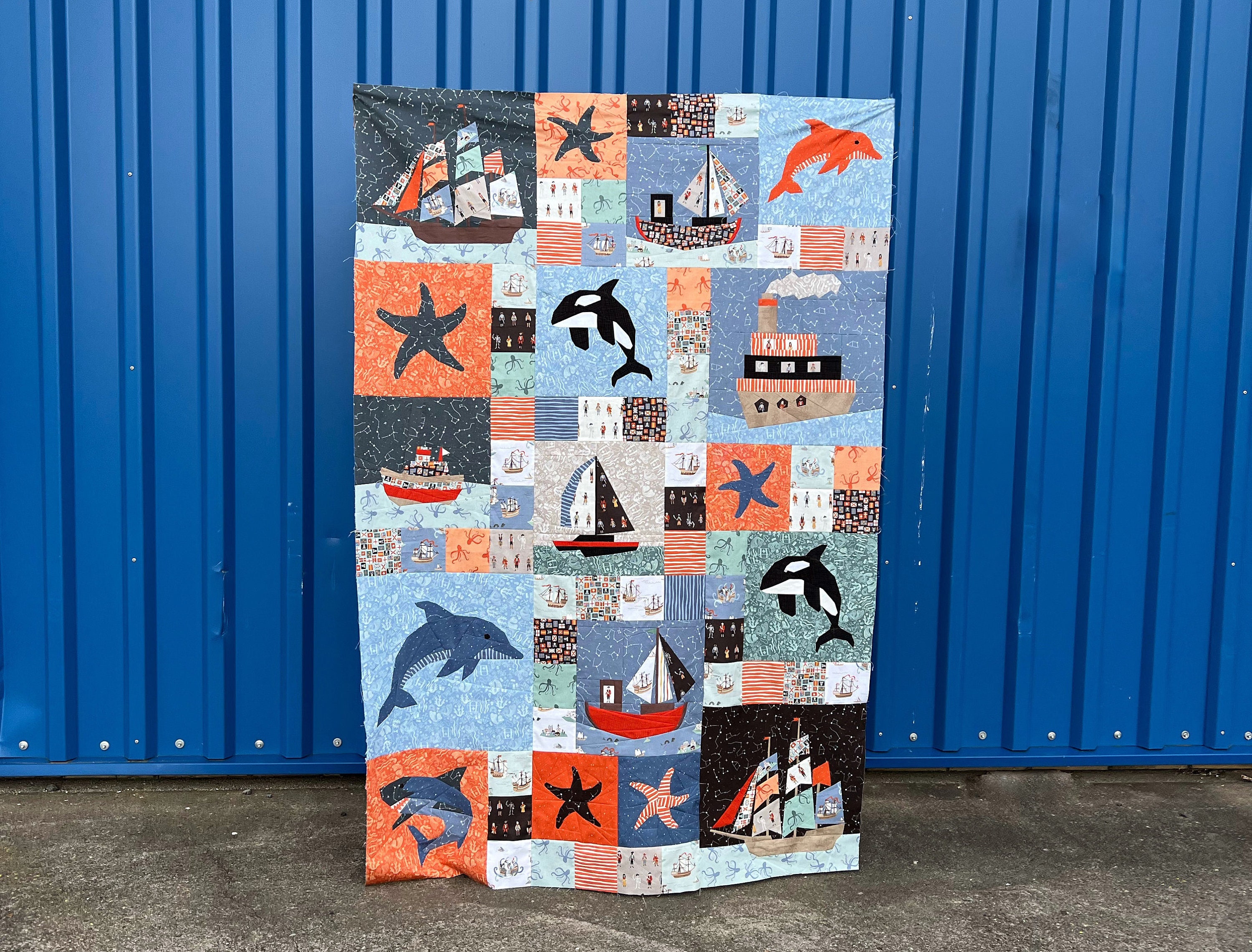 Nautical Quilt Pattern: 9-block Foundation Paper Piecing (PDF Pattern ...