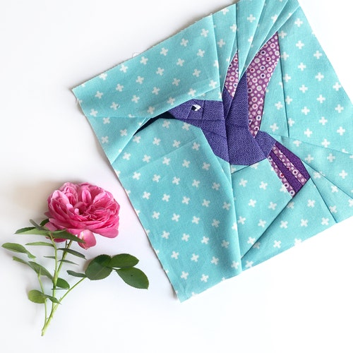 Hummingbird Quilt Block Pattern PDF Instant Download - Etsy