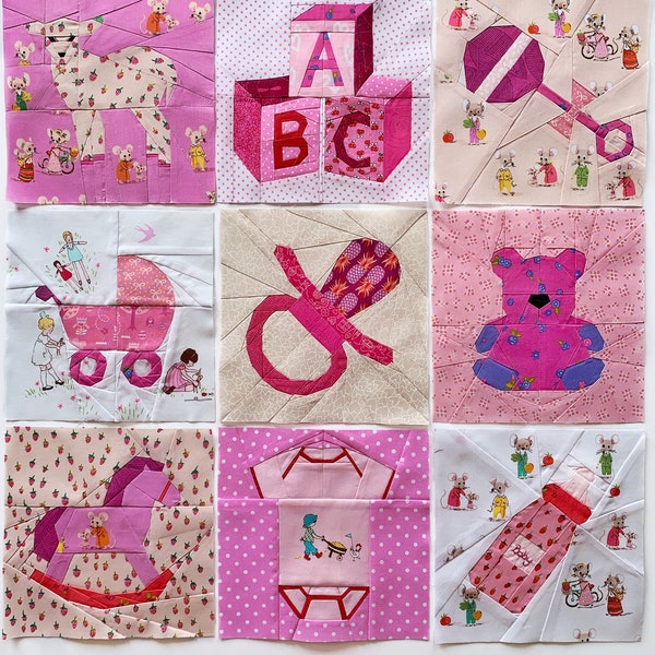 Baby Quilt Block - Etsy
