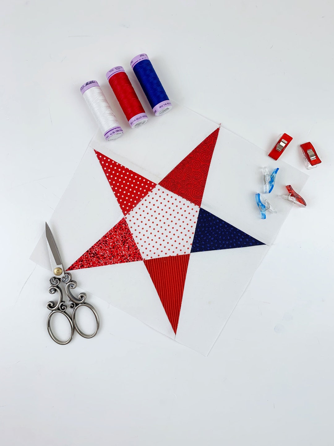 5 Point Star, 9 Sizes PDF Instant Download, Classic Star FPP Pattern - Etsy