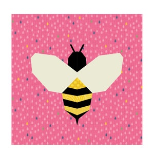 Bumble Bee Quilt Block Pattern, Foundation Paper Piecing (PDF Download ...