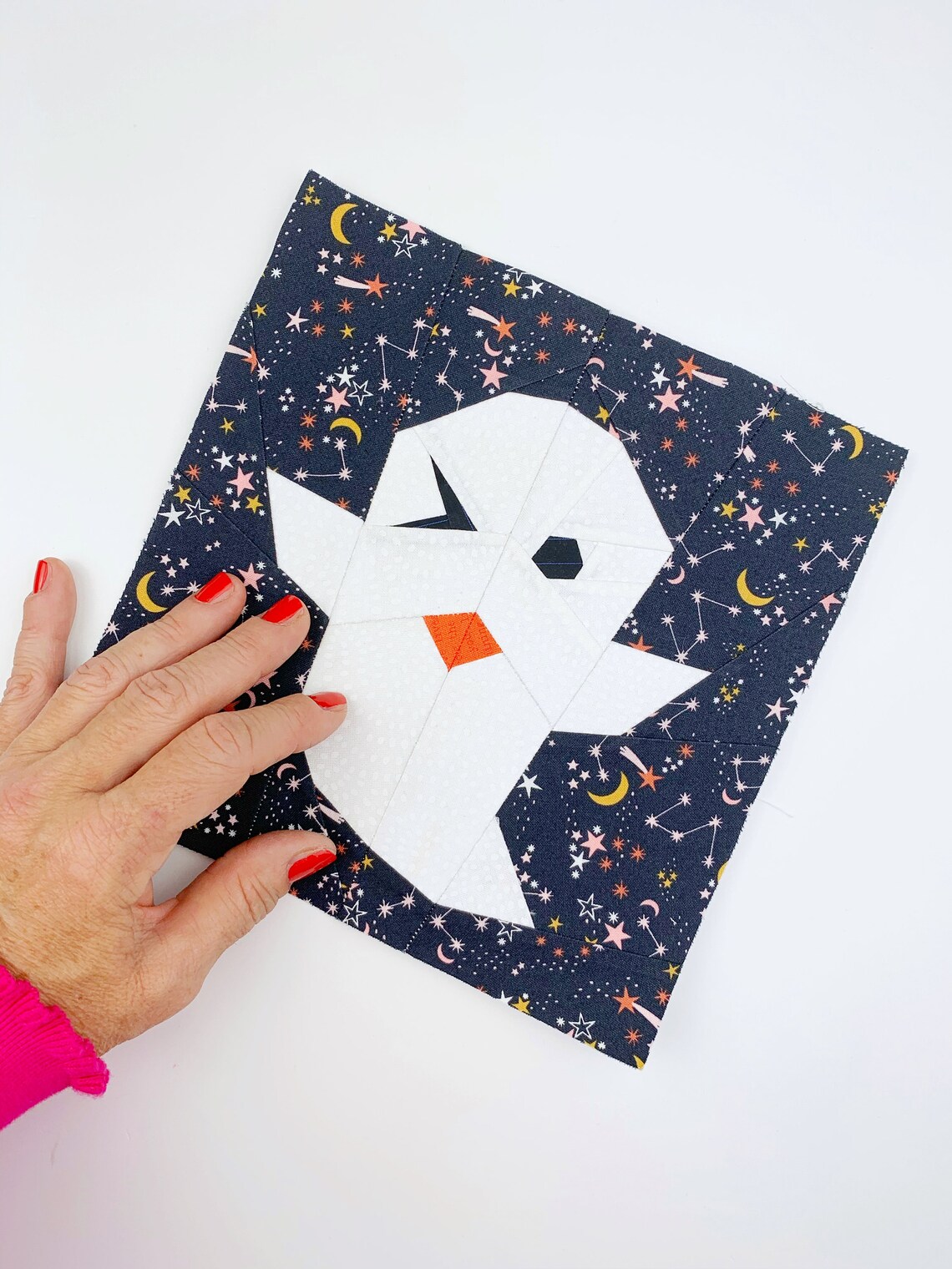 Ghost Quilt Block Pattern PDF Instant Download Halloween - Etsy