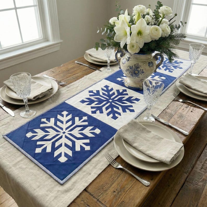 Snowflake 4 Sizes, Quilt Block Pattern: Foundation Paper Piecing (PDF ...