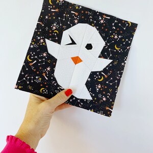 Ghost Quilt Block Pattern, 5 Sizes PDF Instant Download, Halloween ...