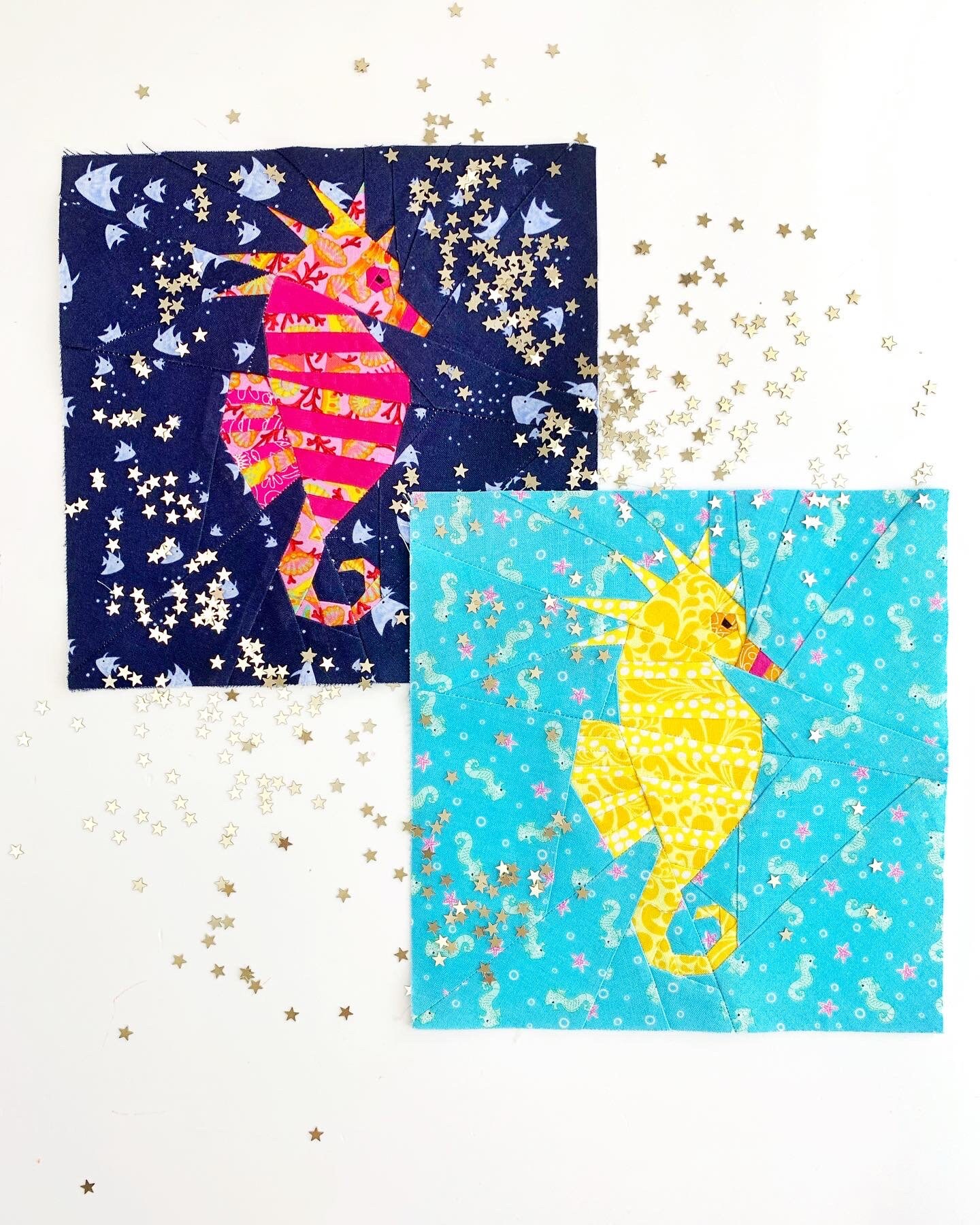 Seahorse Quilt Block Pattern PDF Instant Download Patchwork - Etsy