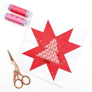 Christmas Tree in Star 5 Sizes PDF Instant Download, Foundation Paper ...