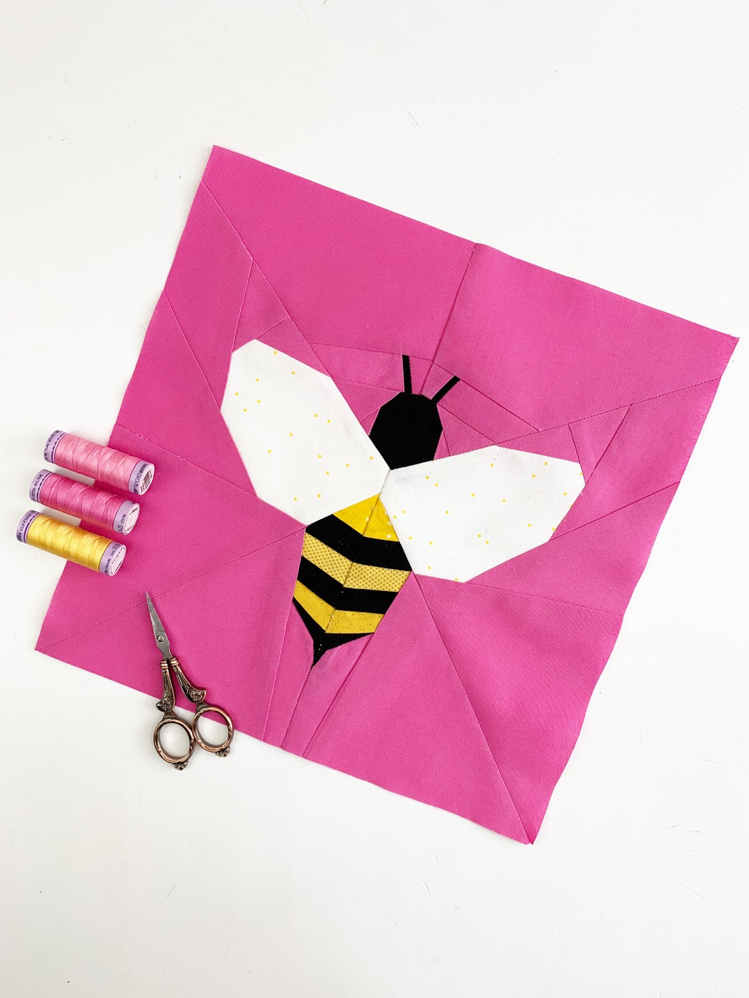 Bumble Bee Pattern, Honey Bee Quilt Block Pattern, PDF Instant Download ...