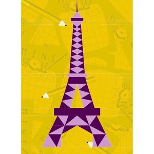 Eiffel Tower Quilt Block Pattern: Parisian Style FPP (PDF Download) - Etsy
