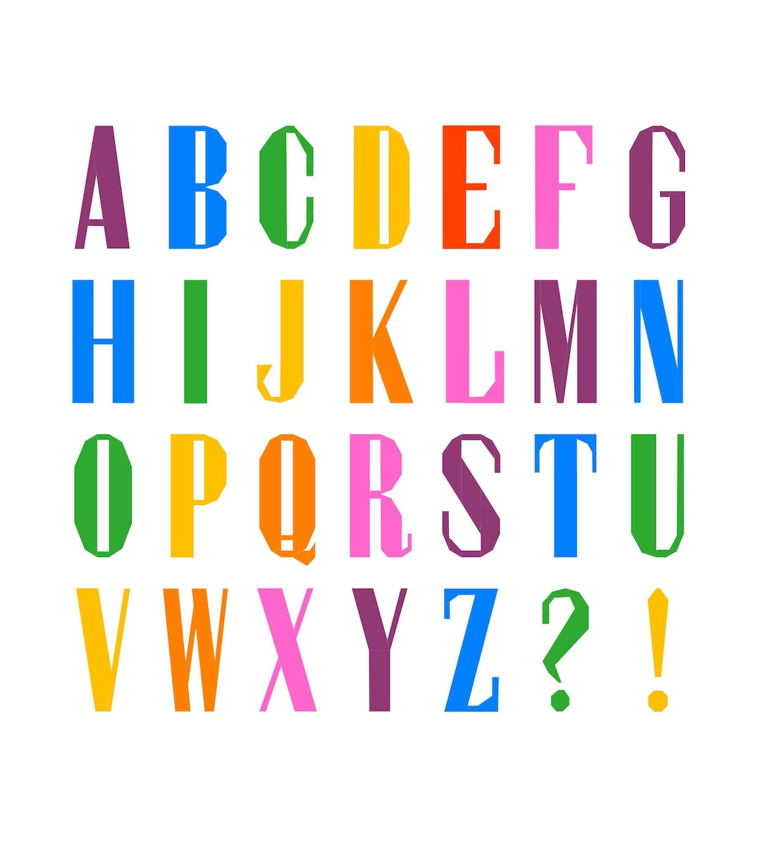 Alphabet FPP Quilt Block Pattern Set: ABC Letters (digital Download) - Etsy