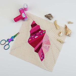 Seashell Quilt Block Pattern PDF Pattern Instant Download | Etsy Australia