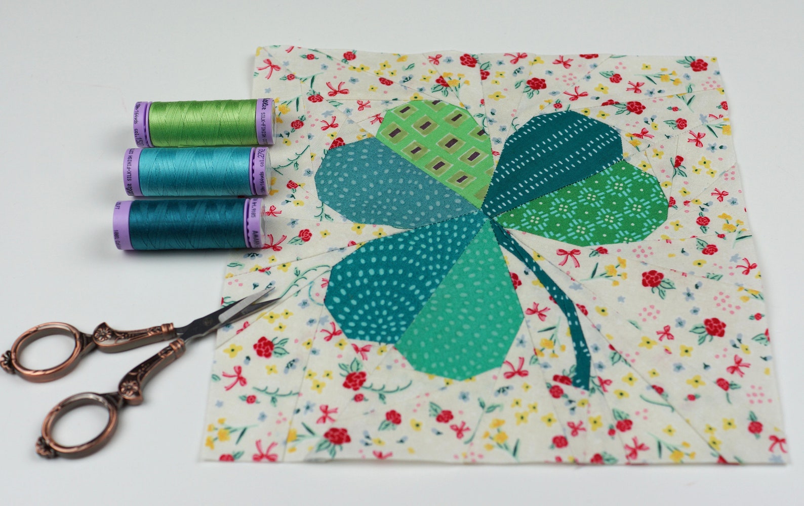 Shamrock Quilt Block Pattern Shamrock Pattern PDF Instant | Etsy