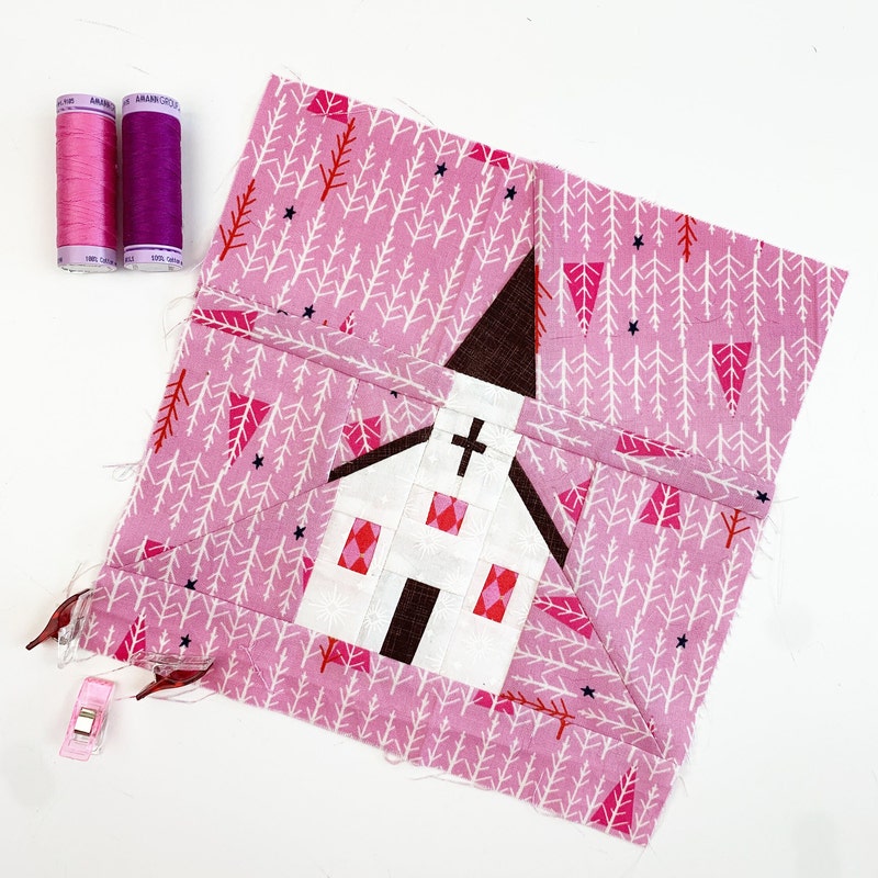 Church Quilt Block - Etsy