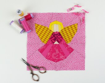 Angel Quilt Block Pattern Paper Piecing PDF - Etsy