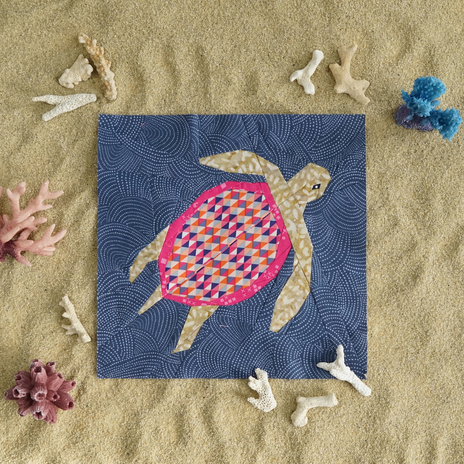 Turtle Quilt Block Pattern PDF Instant Download Patchwork - Etsy