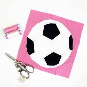 Soccer Ball Quilt Block Pattern: Foundation Paper Piecing (PDF Pattern ...