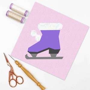 Ice Skates Quilt Block Pattern, Ice Skates Pattern, PDF Instant ...