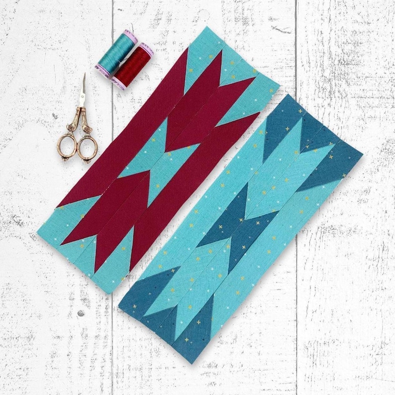 Southwest Quilt Border Block Pattern: Aztec Design, 3 Sizes (PDF ...