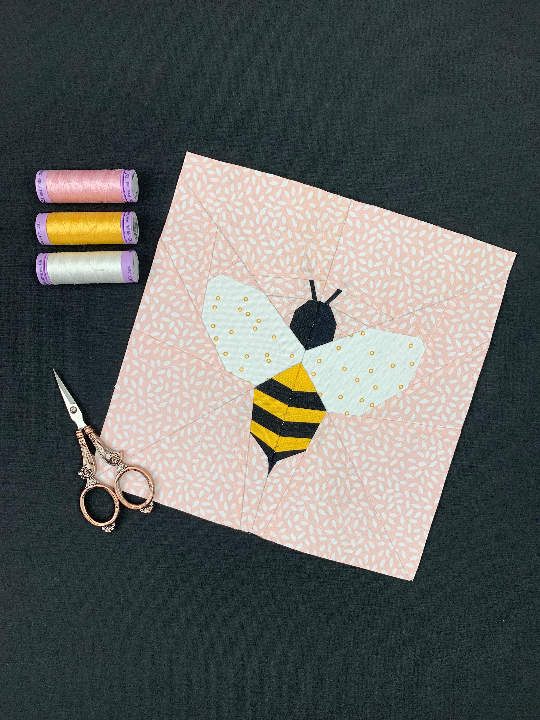 Bumble Bee Quilt Block Pattern, Foundation Paper Piecing (PDF Download ...