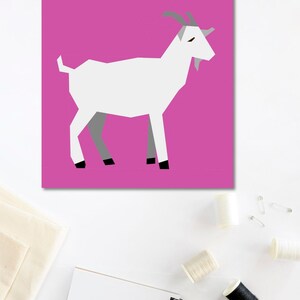Goat Quilt Block Pattern, 4 Sizes PDF Instant Download, Foundation ...