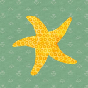 Starfish Quilt Block Pattern: Nautical Foundation Paper Piecing (PDF ...