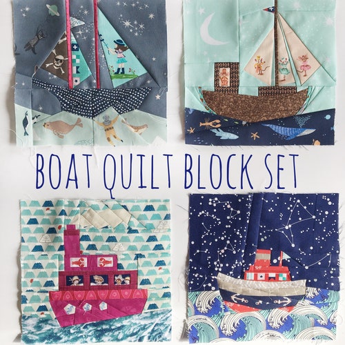 Sailing Yacht Quilt Block Pattern PDF Instant Download Boat - Etsy