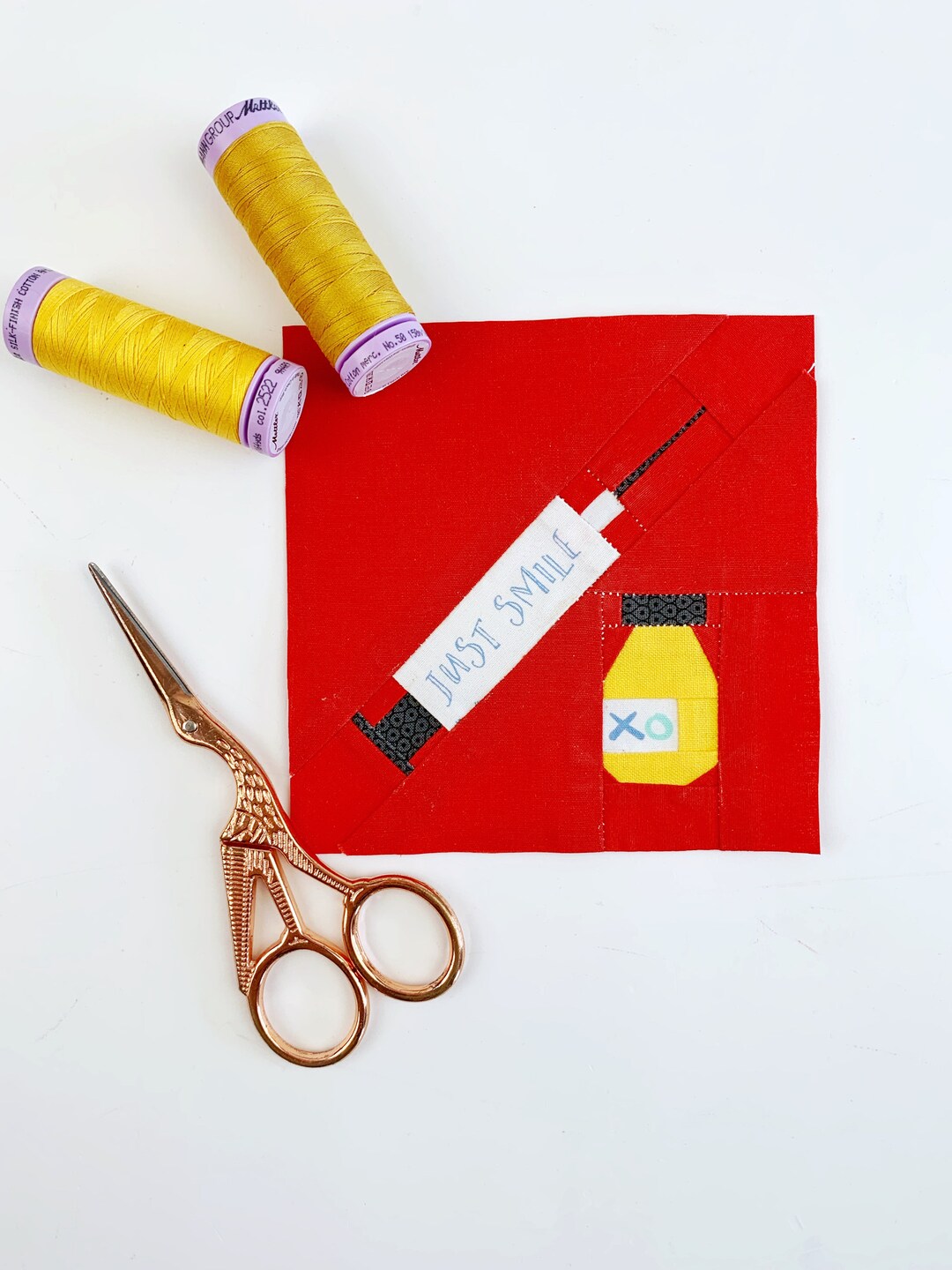 Vaccine and Syringe Pattern, Syringe Quilt Block Pattern, PDF Instant ...