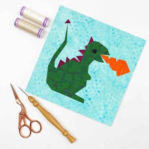 Fire Dragon Quilt Block Pattern: Foundation Paper Piecing (PDF Download ...