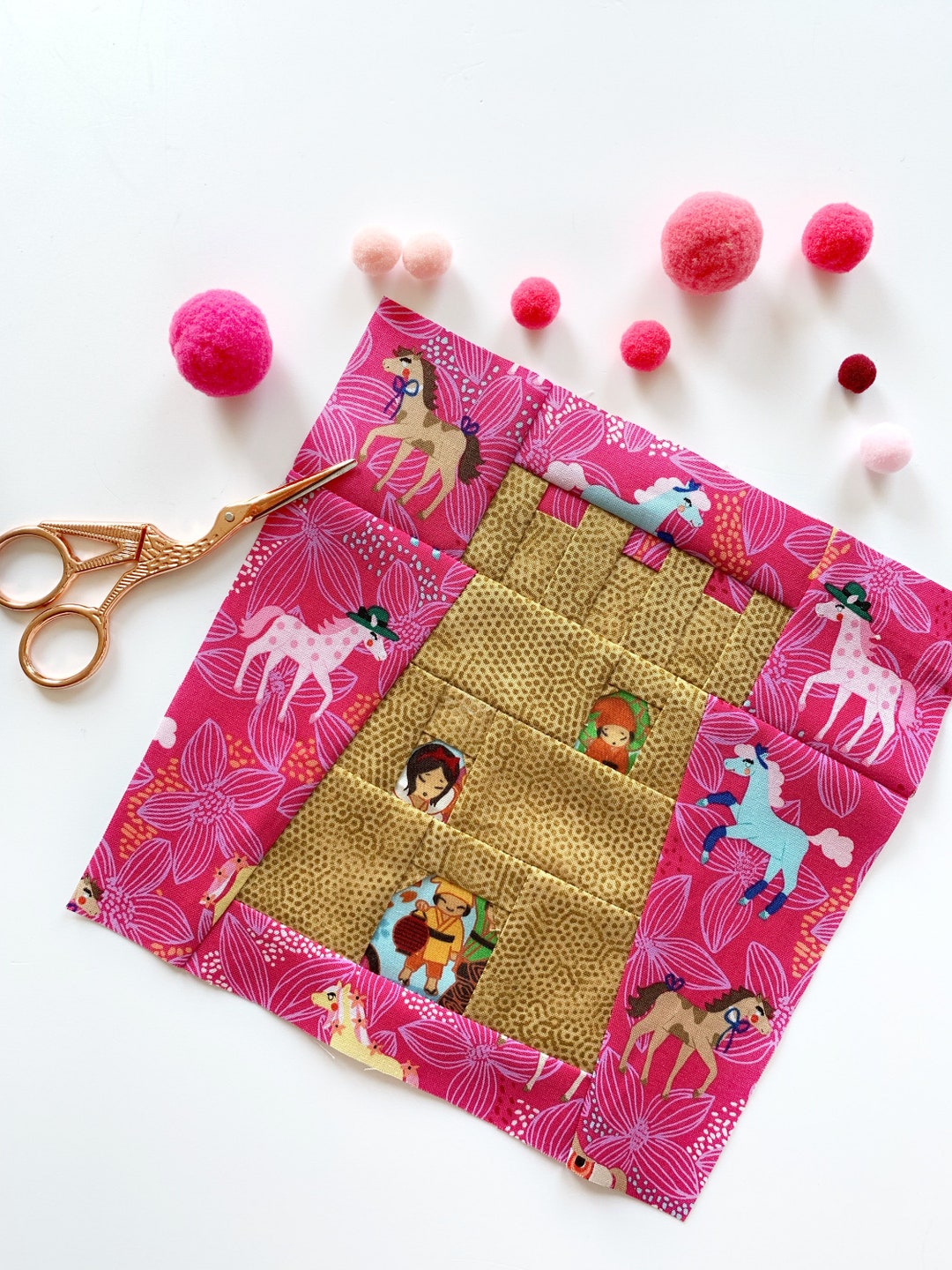 Tower Quilt Block Pattern, PDF Instant Download, Fairytale Quilt ...