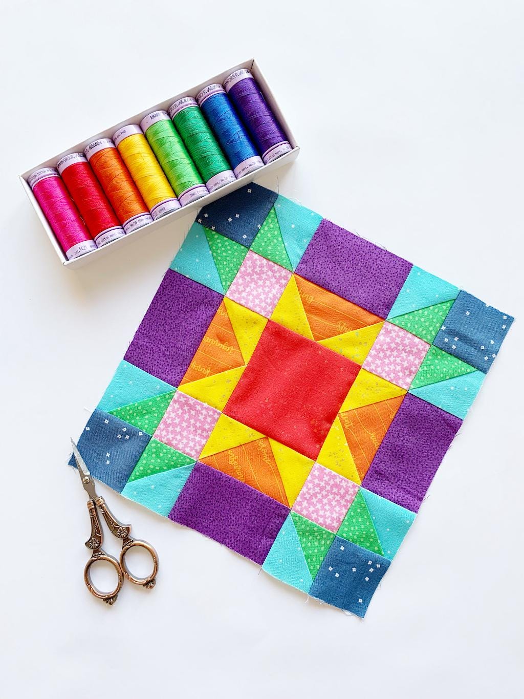 Amish Star 5 Sizes Quilt Block Pattern, PDF Instant Download ...