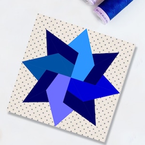 8-point-tangled Star, 6 Sizes PDF Instant Download, Foundation Paper ...