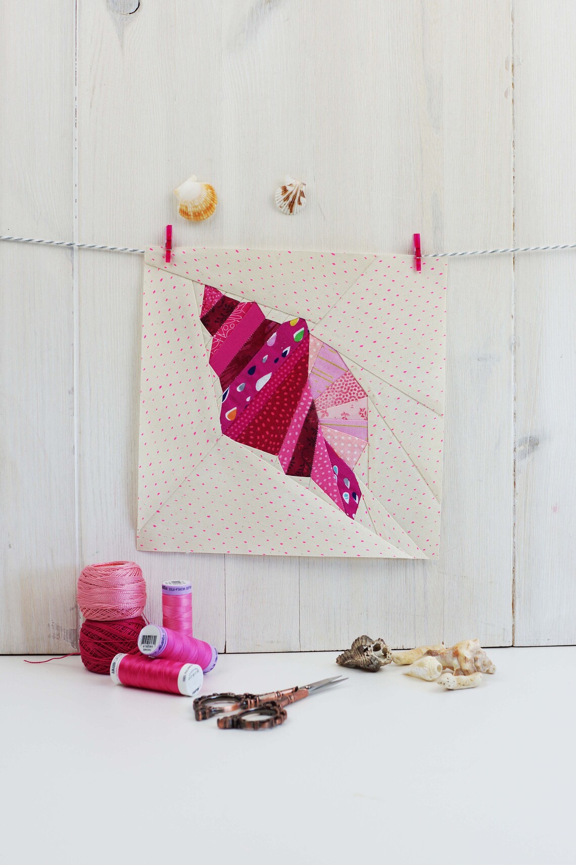 Seashell Quilt Block Pattern PDF Pattern Instant Download | Etsy Australia