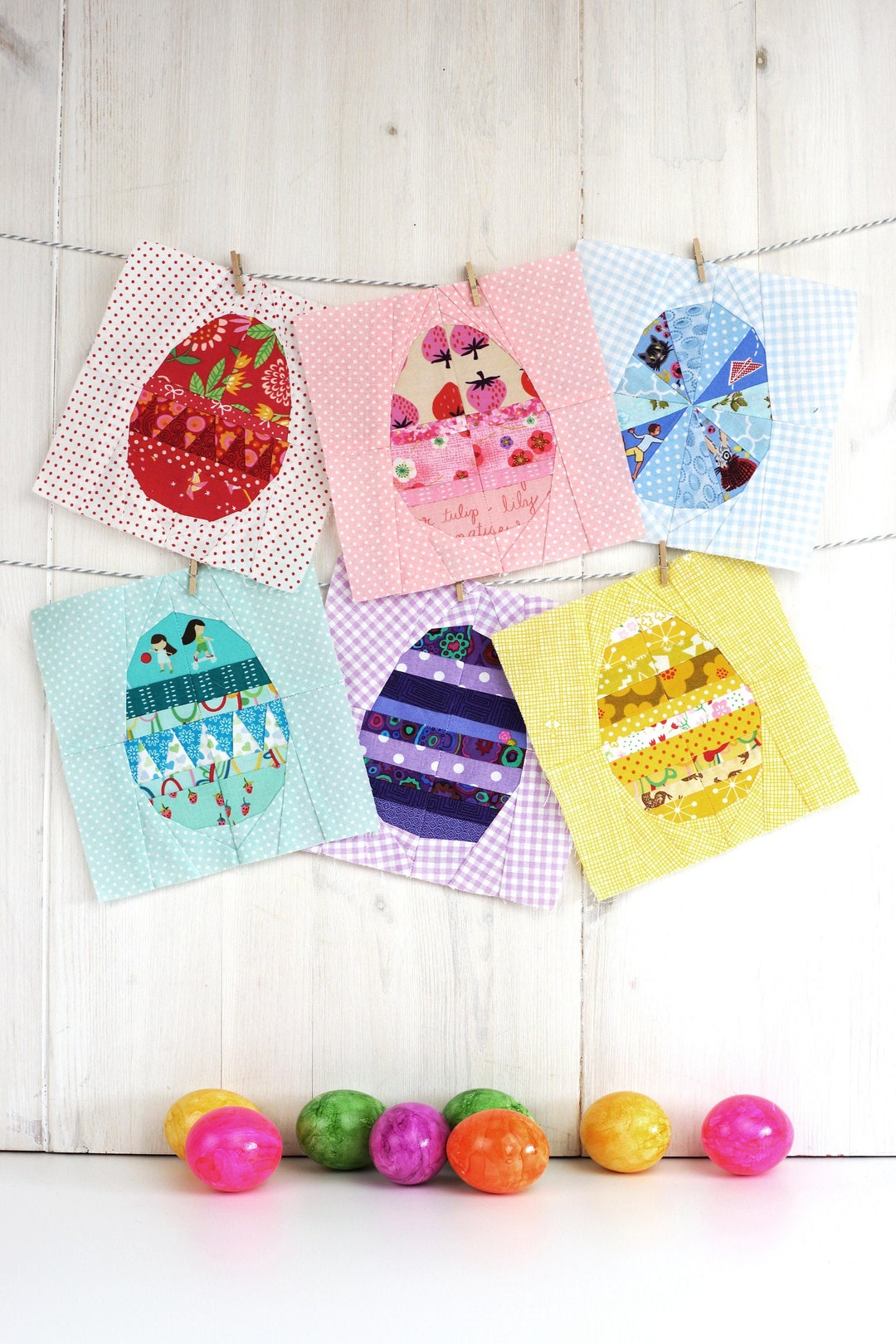 Easter Egg Quilt Block Pattern: Foundation Paper Piecing (PDF Download ...