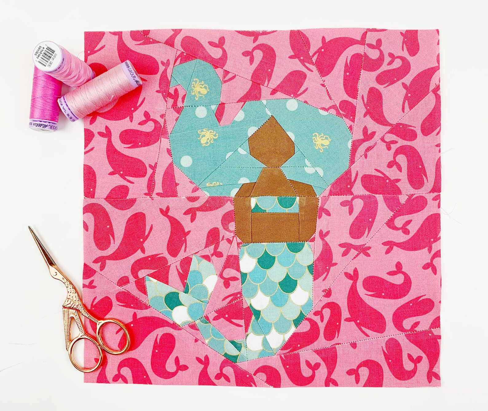 Mermaid Quilt Block Pattern Nautical Quilt Pattern PDF | Etsy