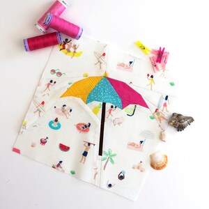Beach Umbrella Quilt Block Pattern, PDF Pattern Instant Download ...