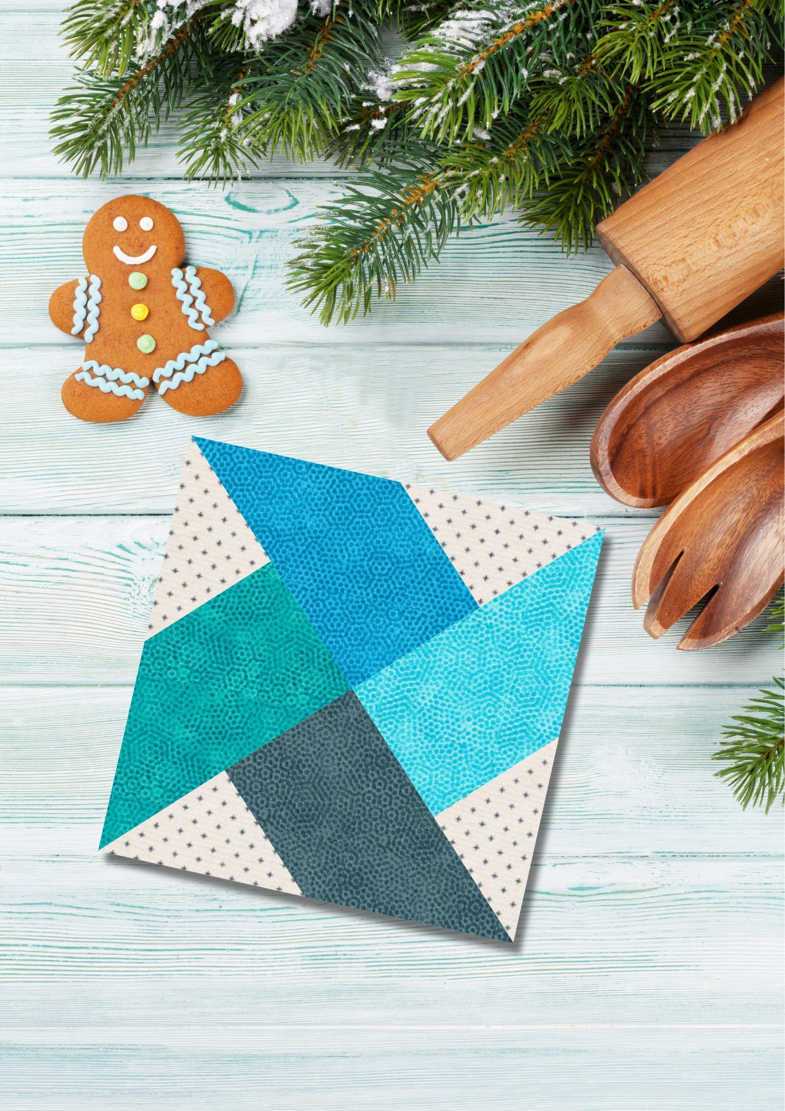 Woven Whirlwind 6 Sizes Quilt Block Pattern Star Foundation Paper ...