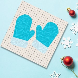 Mittens Quilt Block Pattern, PDF Instant Download, Christmas Decor ...