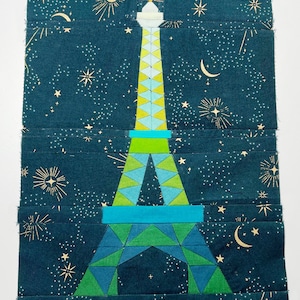 Eiffel Tower Quilt Block Pattern: Parisian Style FPP (PDF Download) - Etsy