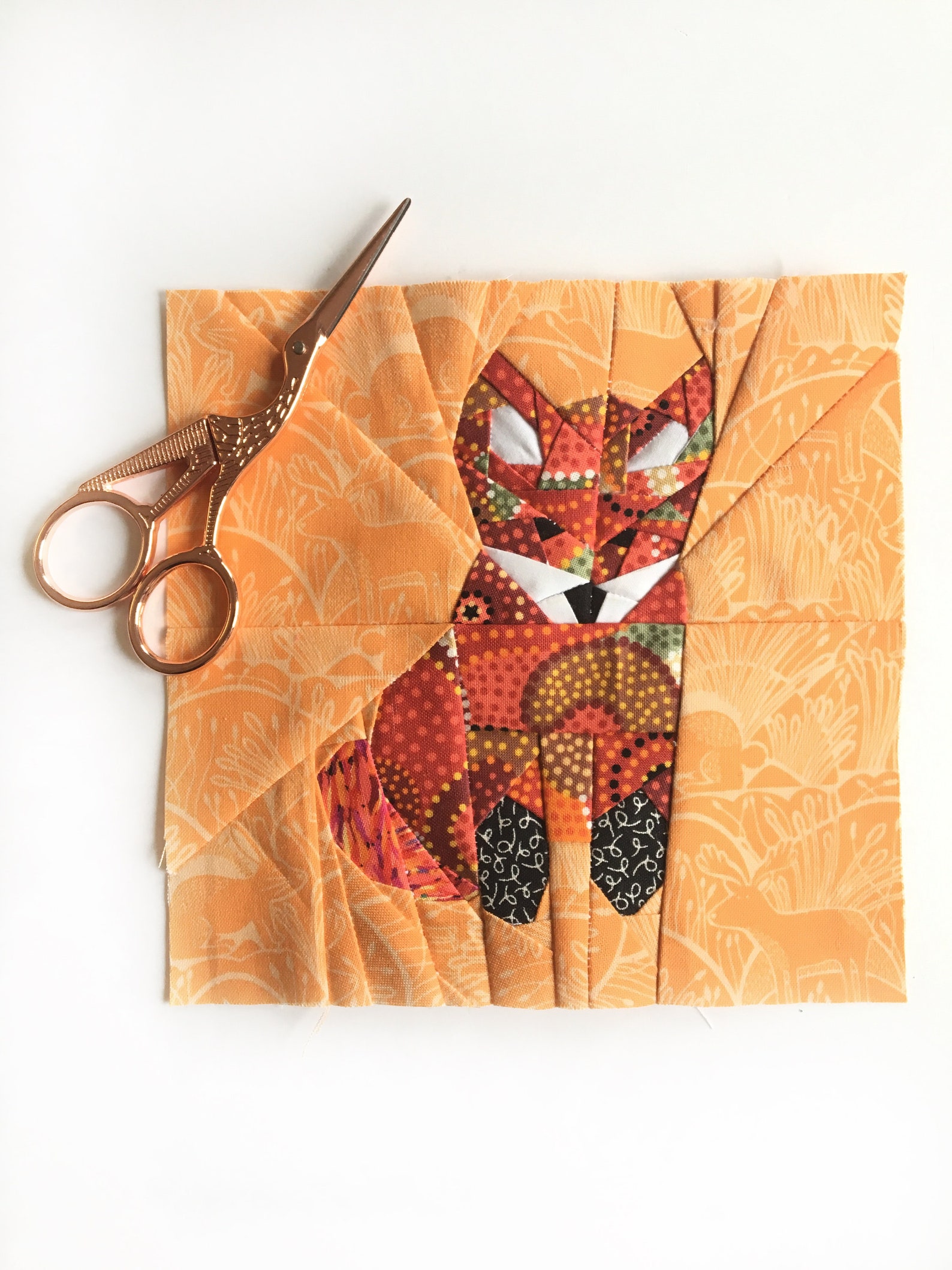 Fox Paper Piecing Pattern PDF Pattern Fow Quilt Pattern - Etsy UK
