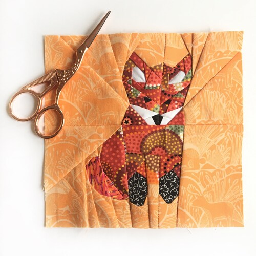 Jumping Fox Foundation Paper Piecing Quilt Pattern digital - Etsy