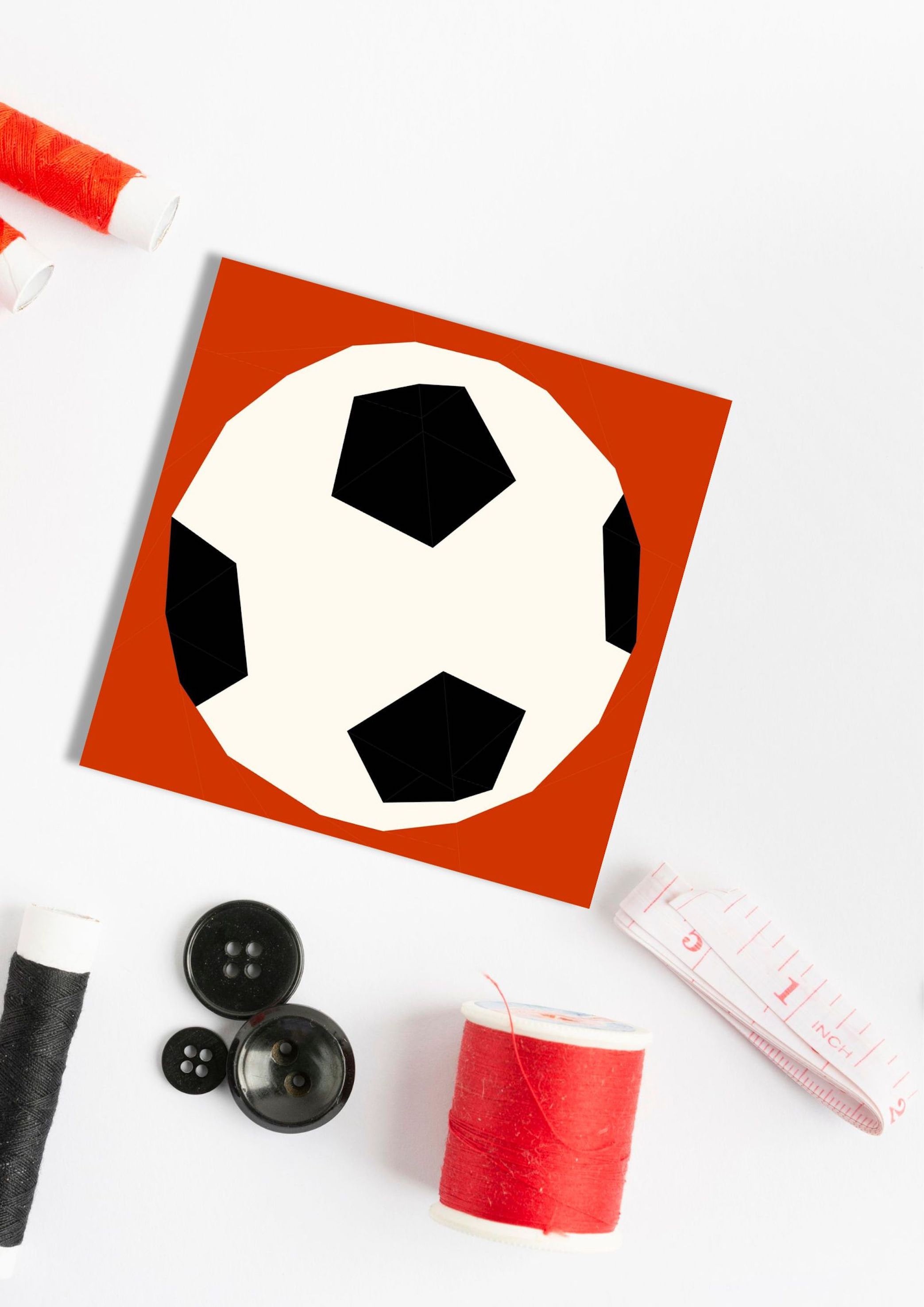 Soccer Ball Quilt Block Pattern: Foundation Paper Piecing (PDF Pattern ...