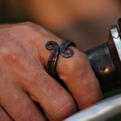 Hand Forged Stainless Steel Ring With a Ball Peen Hammer - Etsy
