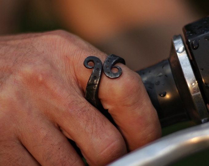 Forged Iron Ring | Etsy