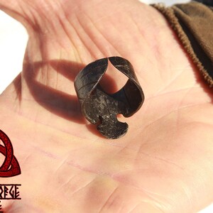 Raven Forged Ring Iron Muninn Viking Ring Odin's Nordic Ring - Etsy